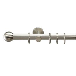 Liedeco Gardinenstange &Oslash; 20 mm Fixma&szlig; silber B/L: 160cm &Oslash; 20mm