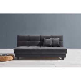 ell+ell ell + ell Schlafsofa &raquo;Tilda&laquo; Breite 185 cm, inkl. 2 Zierkissen grau 100% Polyester B/H/T: 185cm x 90cm x 100cm, Flachgewebe, PUR-Schaumstoff, ohne 