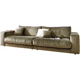 3C Candy Big-Sofa &raquo;Enisa II&laquo; incl. 1 Flatterkissen, Wahlweise mit Flecken-Schutz-Bezug Easy care gr&uuml;n 100% Polyester B/H/T: 290cm x 86cm x 127cm, 
