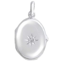 Firetti Damen Kettenanh&auml;nger &raquo;Schmuck Geschenk Silber 925 Halsschmuck Anh&auml;nger Medaillon&laquo; mit Zirkonia (synth.) silber Silber 925 (Sterlingsilber), 