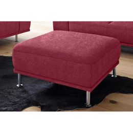 Sit & More sit&more Hocker &raquo;Mariola&laquo; rot Struktur (100% Polyester);Luxus-Microfaser ALTARA NUBUCK (100% Polyester) B/H/T: 89cm x 44cm x 89cm, Luxus-Microfaser 