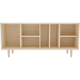 WOODMAN Sideboard &raquo;Malic&laquo; Kommode im schlichten skandinavischen Design, Breite 160 cm, FSC beige B/H/T: 160cm x 70cm x 45cm