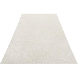 Esprit Hochflor-Teppich &raquo;Whisper Shag ESP-9977&laquo; rechteckig 30 mm H&ouml;he L&auml;ufer, uni, waschbar, mit Antirutschbeschichtung, Wohnzimmer wei&szlig; Polypropylen B : 