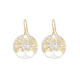 Firetti Damen Paar Ohrh&auml;nger &raquo;Schmuck Geschenk Silber 925 Ohrschmuck Ohrhaken Lebensbaum&laquo; gold Silber 925 (Sterlingsilber)