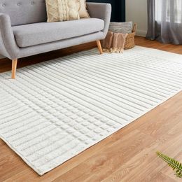 ANDIAMO Teppich &raquo;La Rochelle&laquo; rechteckig 7 mm H&ouml;he Boho-Skandinavischer Stil, Hoch-Tief Effekt, modern, Wohnzimmer beige Polypropylen B : 120cm 1 Stk., 7mm, L