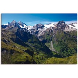 Artland Wandbild &raquo;Berge rund um den Gro&szlig;glockner&laquo; Berge 1 Stk. tlg. als Leinwandbild, Poster in verschied. Gr&ouml;&szlig;en beige Leinwand B/H/T: 90cm x 60cm, 