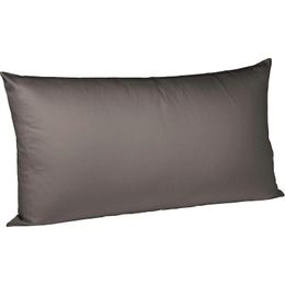 Fleuresse Kissenbezug &raquo;Colours Mako Satin, 100% Baumwolle, mit Rei&szlig;verschluss&laquo; Mako Satin, gl&auml;nzend, glatt, Premium Qualit&auml;t braun Mako-Satin, Mako-