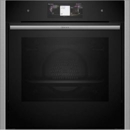 Neff Backofen N 90 &raquo;B64FT33N0&laquo; mit Teleskopauszug nachr&uuml;stbar mit EasyClean Die versenkbare Slide & Hide T&uuml;r & einfache Easy Clean Reinigung grau 