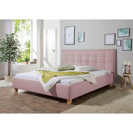 Maintal Polsterbett &raquo;Retlaw&laquo; Bettseiten zerlegt, ohne Bettkasten rosa Liegefl&auml;che L&auml;nge B: 200cm x 200cm, Struktur (100% Polyester) Einlegerahmen/ohne 