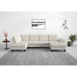 Sit & More sit&more Wohnlandschaft &raquo;Westham U-Form&laquo; wahlweise mit Schlaffunktion, Bettkasten, Sitztiefenverstellung beige 90% Polyester 10%Polyamid B/H/T: 338cm 