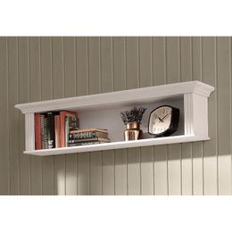 OTTO home Wandregal &raquo;Teresa, Regal, Wandboard&laquo; Ma&szlig;e (B/T/H): 120/23/26 cm, Breite 120 cm, aus massiver Kiefer, FSC -zertifiziert wei&szlig; Massivholz B/H/T