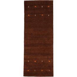 CarpetFine Wollteppich &raquo;Gabbeh Uni, auch als L&auml;ufer und Rund erh&auml;ltlich&laquo; rechteckig 15 mm H&ouml;he reine Wolle, handgewebt, Gabbeh Loom Tiermotiv, gro&szlig;e 