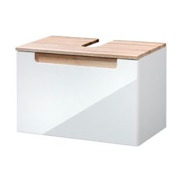 Welltime Waschbeckenunterschrank &raquo;Siena&laquo; Badm&ouml;bel, Breite 60 cm wei&szlig; MDF weiss, B/H/T: 60cm x 40cm x 35cm