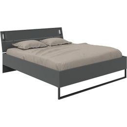 wimex Futonbett &raquo;Tilburg in verschiedenen Breiten erh&auml;ltlich, inkl. LED Beleuchtung&laquo; Bett mit Metallkufe schwarz Liegefl&auml;che L&auml;nge B: 200cm x 160cm, LED-