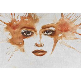 Livingwalls living walls Fototapete &raquo;ARTist Watercolour Face&laquo; Vlies, Wand, Schr&auml;ge bunt Vlies B/L: 4m x 2,7m