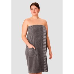 Schiesser Kilt &raquo;Rom aus weicher Baumwolle, saugstark und 3-fach weitenverstellbar&laquo; 1 Stk. MADE IN GREEN by OEKO-TEX grau Frottier L: 85cm