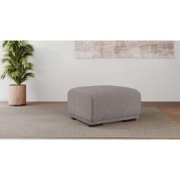 OTTO home Polsterhocker &raquo;BORNHOLM, kleiner Hocker passend zur Serie, Ma&szlig;e B/T/H: 61/72/46 cm&laquo; mit Wellenfederung, in hochwertiger Verarbeitung grau 