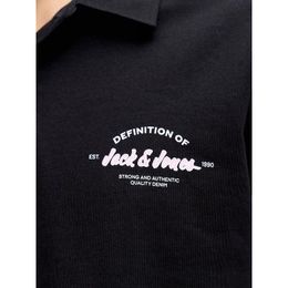 Jack & Jones PlusSize Jack & Jones Plussize Herren Jack & Jones PlusSize Poloshirt &raquo;JJBRANDON POLO SS PLS&laquo; schwarz 5XL