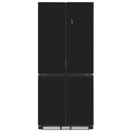 Exquisit Multi Door &raquo;EMD470-170-200E schwarz-glas&laquo; 193 cm hoch 84 cm breit Nie mehr abtauen &ndash; No-Frost & Umluft f&uuml;r perfekte K&uuml;hlung Einheitsgr&ouml;&szlig;e