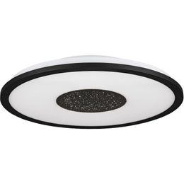Eglo Deckenleuchte &raquo;MARMORATA&laquo; LED-Modul 1 Stk. Warmwei&szlig; Deckenleuchte in schwarz und wei&szlig; aus Alu, Stahl schwarz &Oslash; 45cm H: 7cm, 1 Stk.