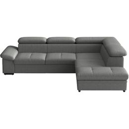 Sit & More sit&more Ecksofa &raquo;Viola, L-Form, B. 249 cm&laquo; optional Schlaffunktion 100% Polyester B/H/T: 249cm x 73cm x 226cm, Cord, Ottomane rechts, ohne 