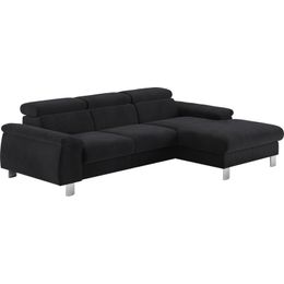 COTTA Ecksofa &raquo;Komaris L-Form, B: 244 cm&laquo; mit Kopfteilverstellung, optional Schlaffunktion, Bettkasten & Licht 88% POLYESTER (PES) 12% POLYAMID (PA) B