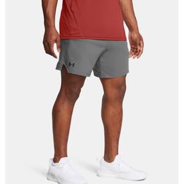 Under Armour Herren Shorts &raquo;UA VANISH WOVEN 6IN SHORTS&laquo; sportlicher Stil, aus Polyester, atmungsaktiv, schnelltrocknend grau 3XL, N-Gr