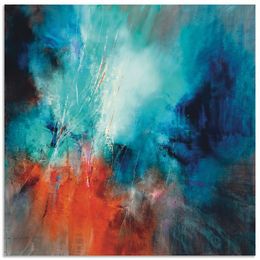 Artland Wandbild &raquo;Fr&uuml;hling im Eistobel&laquo; Gegenstandslos 1 Stk. tlg. als Alubild, Leinwandbild in verschied. Gr&ouml;&szlig;en blau B/H/T: 70cm x 70cm, Alu-Dibond-Druck 