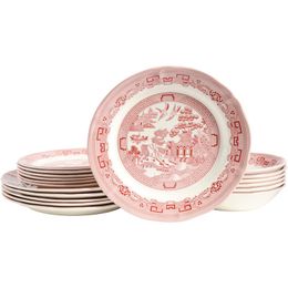 Creatable Teller-Set &raquo;China Town, Teller Set 18-tlg&laquo; Fern&ouml;stliche Kultur rot Steingut 18 Stk.