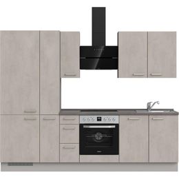 Nobilia K&uuml;chenzeile &raquo;"Riva II", NEU: individuell anpassbar mit gratis Profi-Beratung&laquo; vormontiert, Breite 270 cm, Ausrichtung w&auml;hlbar, wahlw. mit E-