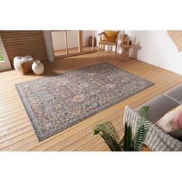 Hanse Home Teppich &raquo;Port Said&laquo; rechteckig 3 mm H&ouml;he In-& Outdoor, L&auml;ufer, Wetterfest, Balkon, Wohnzimmer, Orient blau Polypropylen (PP) B : 155cm 1 