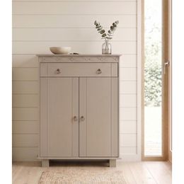 OTTO home Kommode &raquo;Indra, Sideboard&laquo; B/T/H: 74/35/100 cm, 74 cm breit beige FSC -zertifiziertes Massivholz B/H/T: 74cm x 100cm x 35cm, 1 Stk., Kiefer,