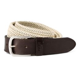 JOOP! Jeans G&uuml;rtel Herren Gr&ouml;&szlig;e 110 braun / wei&szlig;