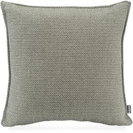 HOCK Dekokissen &raquo;Linova&laquo; Outdoorkissen inkl. F&uuml;llung, 45x45cm, Dekokissen, salbei, gemustert grau Obermaterial: 100% Polypropylen B/L: 50cm x 50cm, 1 Stk.
