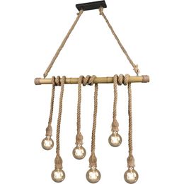 REALITY LEUCHTEN Pendelleuchte &raquo;Wilma&laquo; E27 braun 6, H: 150cm