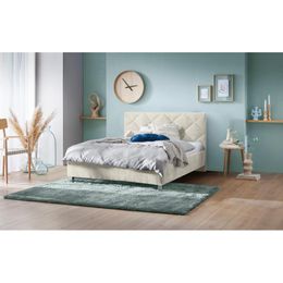 Westfalia Schlafkomfort Polsterbett &raquo;Padua&laquo; mit Rautensteppung, 3 verschiedene Matraztenarten w&auml;hlbar beige Bezug 100% Polyester, Polsterung: Polsterwatte, Material Gestell: 