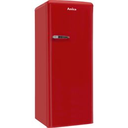 Amica K&uuml;hlschrank Retro &raquo;KSR 364 150 R&laquo; 144 cm hoch 55 cm breit Modernes Design, gro&szlig;er Stauraum - einfach stark im Alltag H&ouml;henverstellbare F&uuml;&szlig;e &ndash; l&auml;sst 