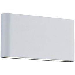 Trio Leuchten LED Au&szlig;en-Wandleuchte &raquo;Thames&laquo; LED-Modul Wandleuchte Hauswand IP54 Fassadenbeleuchtung warmwei&szlig;, up-and-down wei&szlig; 2, H: 9cm