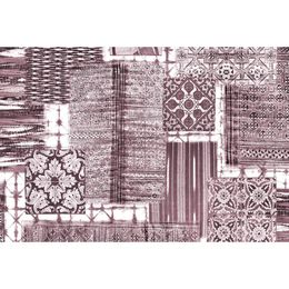 ARCHITECTS PAPER Fototapete &raquo;Atelier 47 Patchwork 3&laquo; mehrfarbig glatt Vlies, Wand, Schr&auml;ge, Decke lila Vlies B/L: 4m x 2,7m