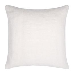 Pad Dekokissen &raquo;COLETTE&laquo; Made in Europe wei&szlig; Leinen B/L: 60cm x 60cm, 1 Stk.