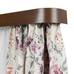 SN DECO GROUP Vorhangschiene &raquo;SH2&laquo; 2 l&auml;ufig-l&auml;ufig Fixma&szlig; Set 2-l&auml;ufig, inkl. Rundb&ouml;gen, Blende 7,5 cm, vorgebohrt, Innenlauf wei&szlig; Kunststoff B/L: 