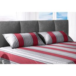 Westfalia Schlafkomfort Dekokissen (2 Stck.) rot Polyester B/L: 40cm x 80cm, 2 Stk.
