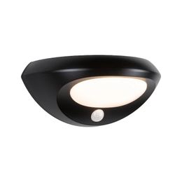 Paulmann LED Au&szlig;en-Wandleuchte &raquo;Solar Sorova IP44 230x125mm 3000K 3,5W 220lm Anthrazit Kunststoff&laquo; 1 Stk. Warmwei&szlig; Bewegungsmelder grau 1, H: 10cm, 1 Stk.