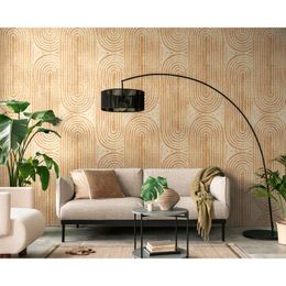 Livingwalls living walls Fototapete &raquo;THE WALL III Formen Tapete Motivtapete Abstrakt 3D&laquo; matt glatt Vliestapete Artdeco f&uuml;r Schlafzimmer K&uuml;che Wohnzimmer Formen 