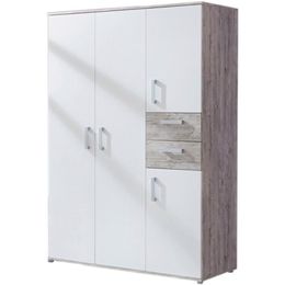 Arthur Berndt Kleiderschrank &raquo;Bente 17 AOW Kleiderschrank&laquo; Made in Germany braun Holzwerkstoff Eiche Sand Nb, B/H/T: 130cm x 188cm x 54cm, Schubladen: