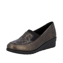 Rieker Slipper Damen Gr&ouml;&szlig;e 36 bronze / schwarz Sommerschuhe