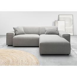 Home Affaire Ecksofa &raquo;Glimminge L-Form auch in Breitcord, Feincord + Easy care-Bezug,&laquo; Breite 234, Zierkissen grau 100% Polyester B/H/T: 234cm x 71cm 