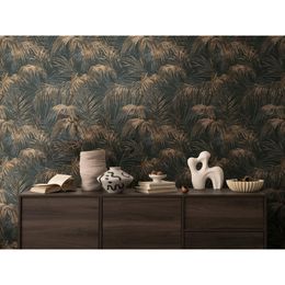 Livingwalls living walls Vliestapete &raquo;Michalsky 6 florale Tapete Mustertapete Bl&auml;tter Blattmuster&laquo; matt strukturiert Vliestapete Blatt-Motiv f&uuml;r Schlafzimmer 
