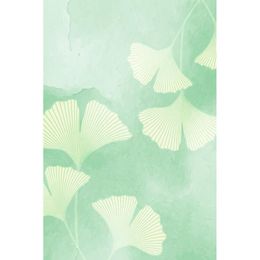 queence Leinwandbild &raquo;Gingko in Gr&uuml;nt&ouml;nen, Canvas Bild von Hand bespannt&laquo; 1 Stk. tlg. Zeitlose Ginkgo-Motive in hellen Farben gr&uuml;n B/H/T: 60cm x 90cm 
