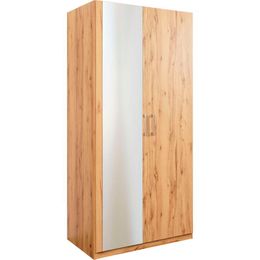 Priess Dreht&uuml;renschrank &raquo;Lindau&laquo; beige Holzwerkstoff B/H/T: 94cm x 193cm x 54cm, T&uuml;ranschlag rechts oder links wechselbar